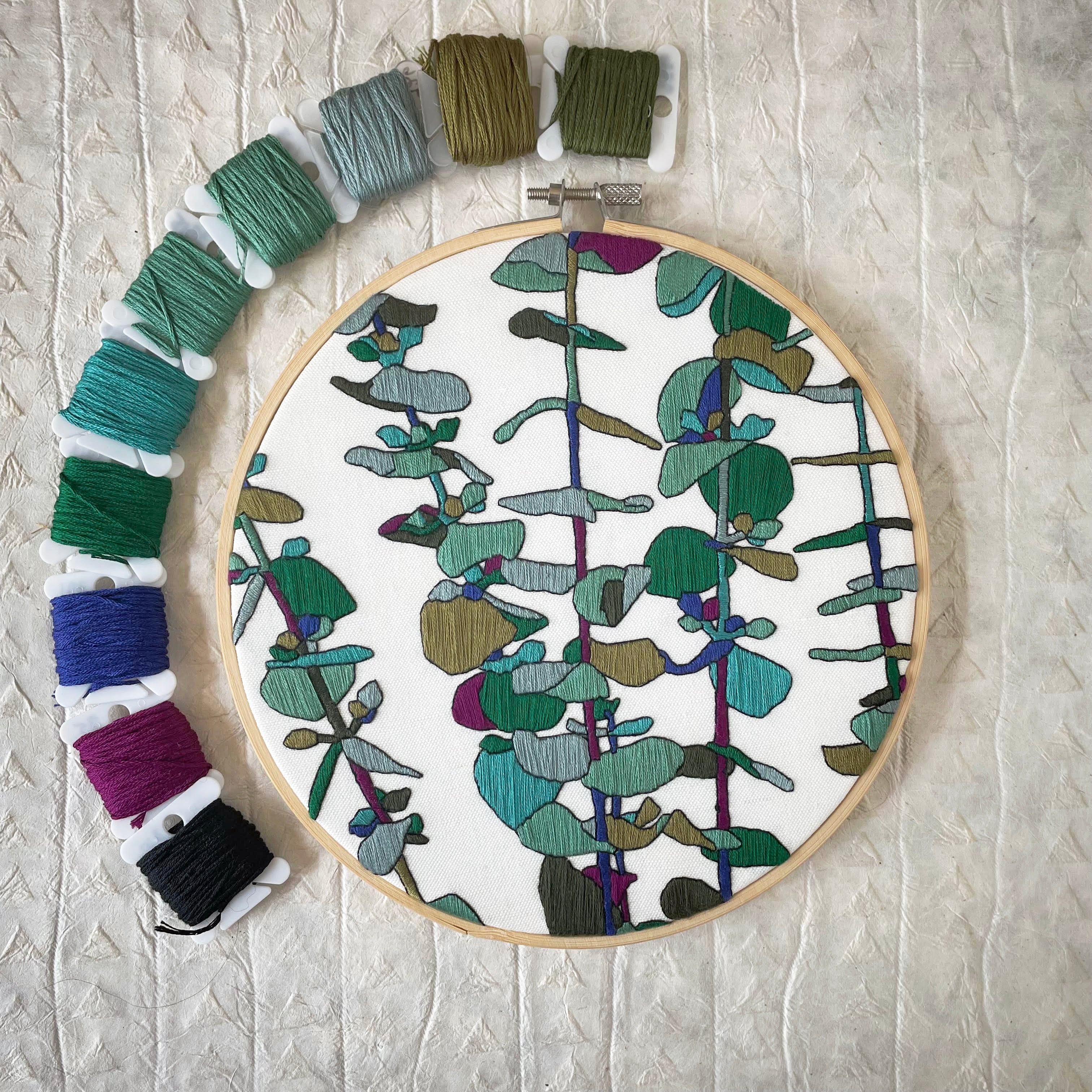 Eucalyptus Embroidery Kit | Kate Wyatt | Fine Art