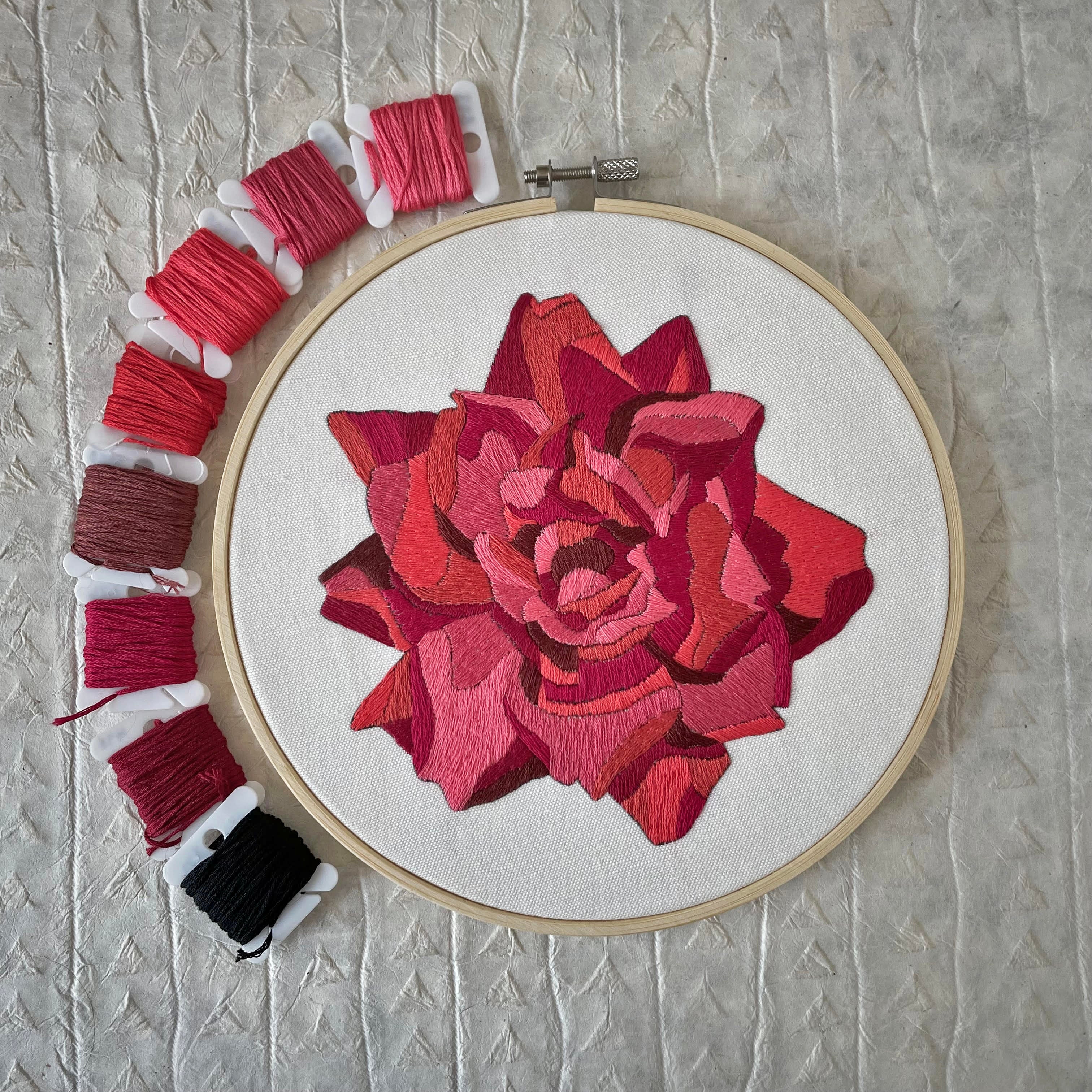 Rose Embroidery Kit | Kate Wyatt | Fine Art