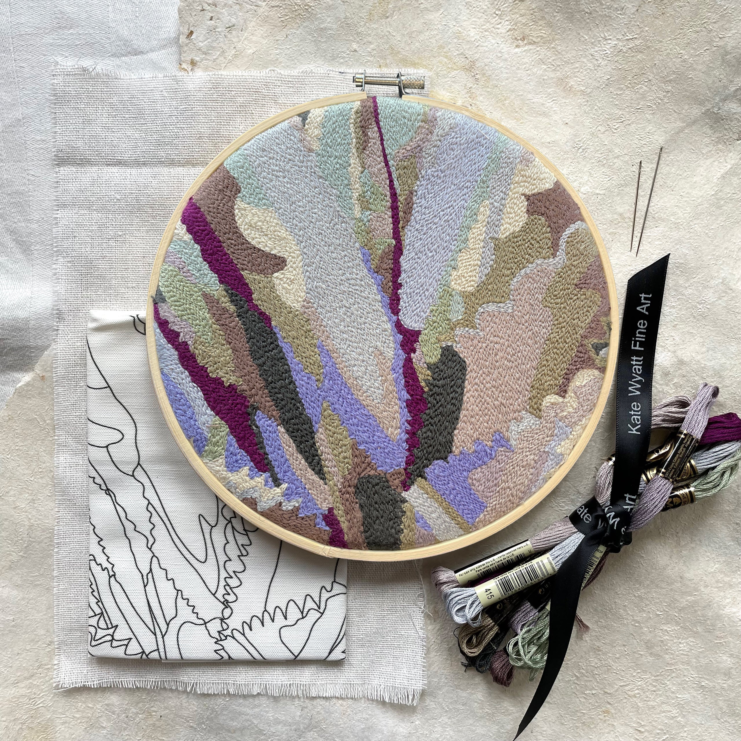 Agave Embroidery Kit | Kate Wyatt | Fine Art