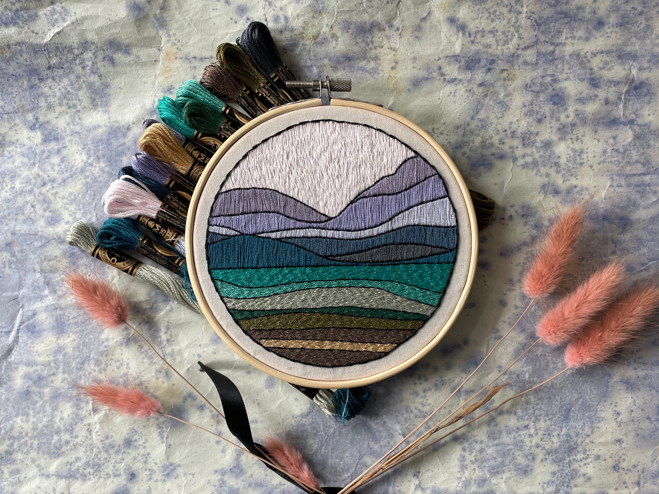 Landscape Embroidery Kit No. 1 | Kate Wyatt | Fine Art